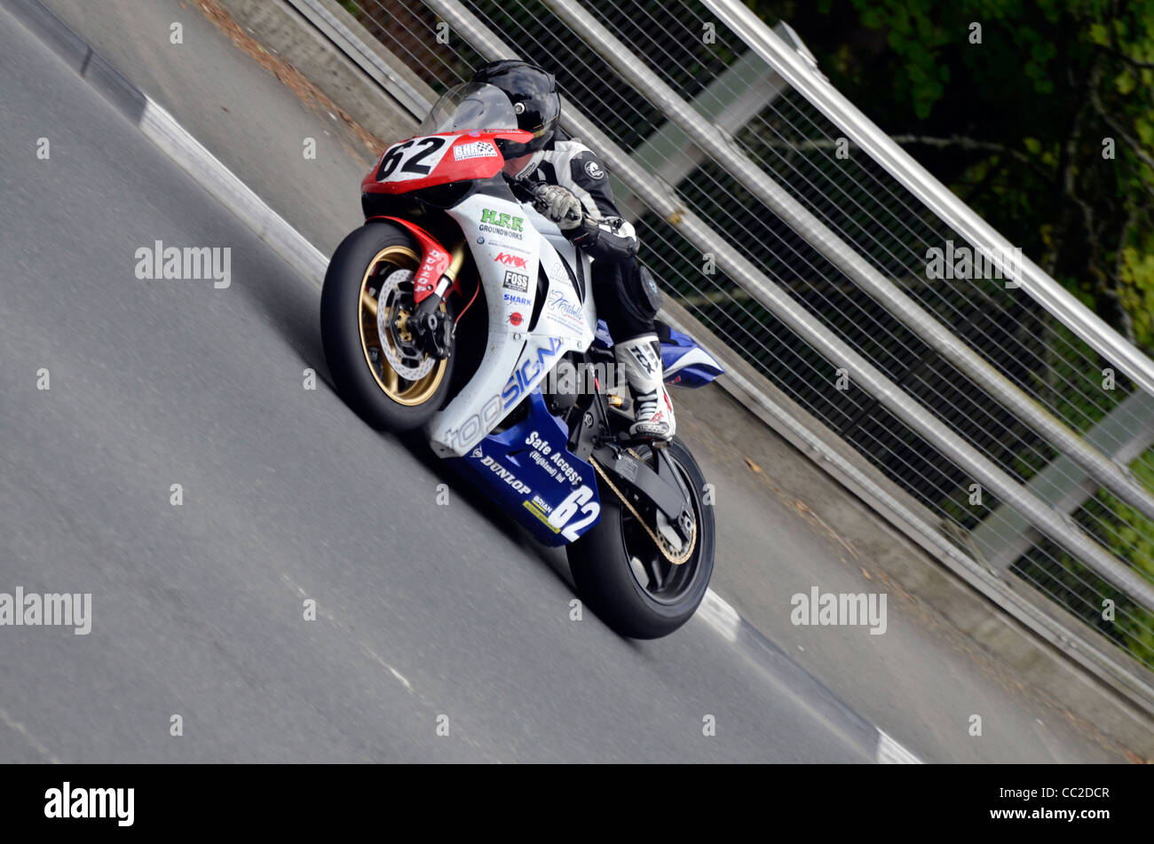 motorcycle racing at isle of man tt Stock Photo - Alamy