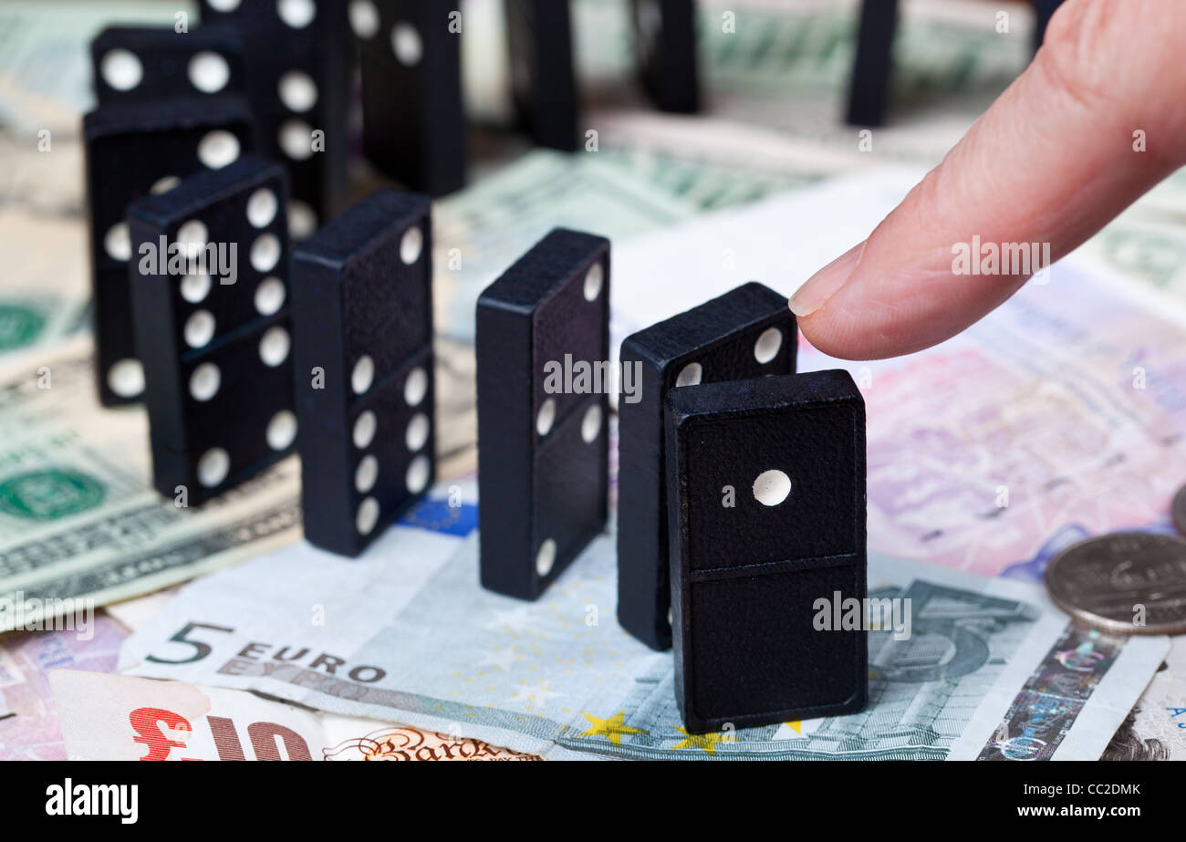 Finger pushing down hi-res stock photography and images - Alamy