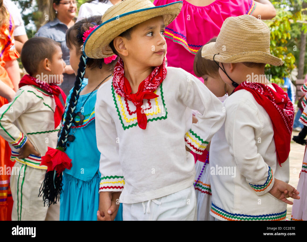 Young students folkloric dancing in Gracias Lempira Honduras Stock ...