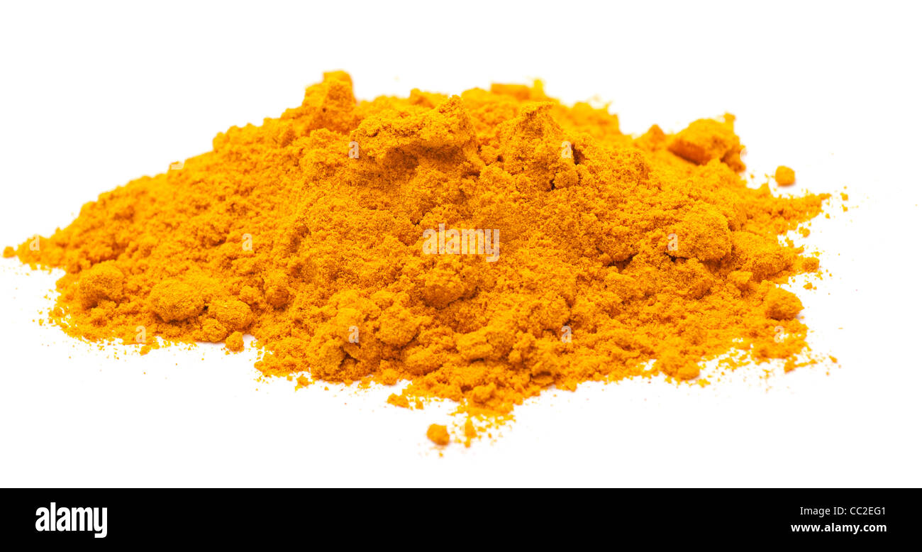 Saffron on white background hi-res stock photography and images - Alamy