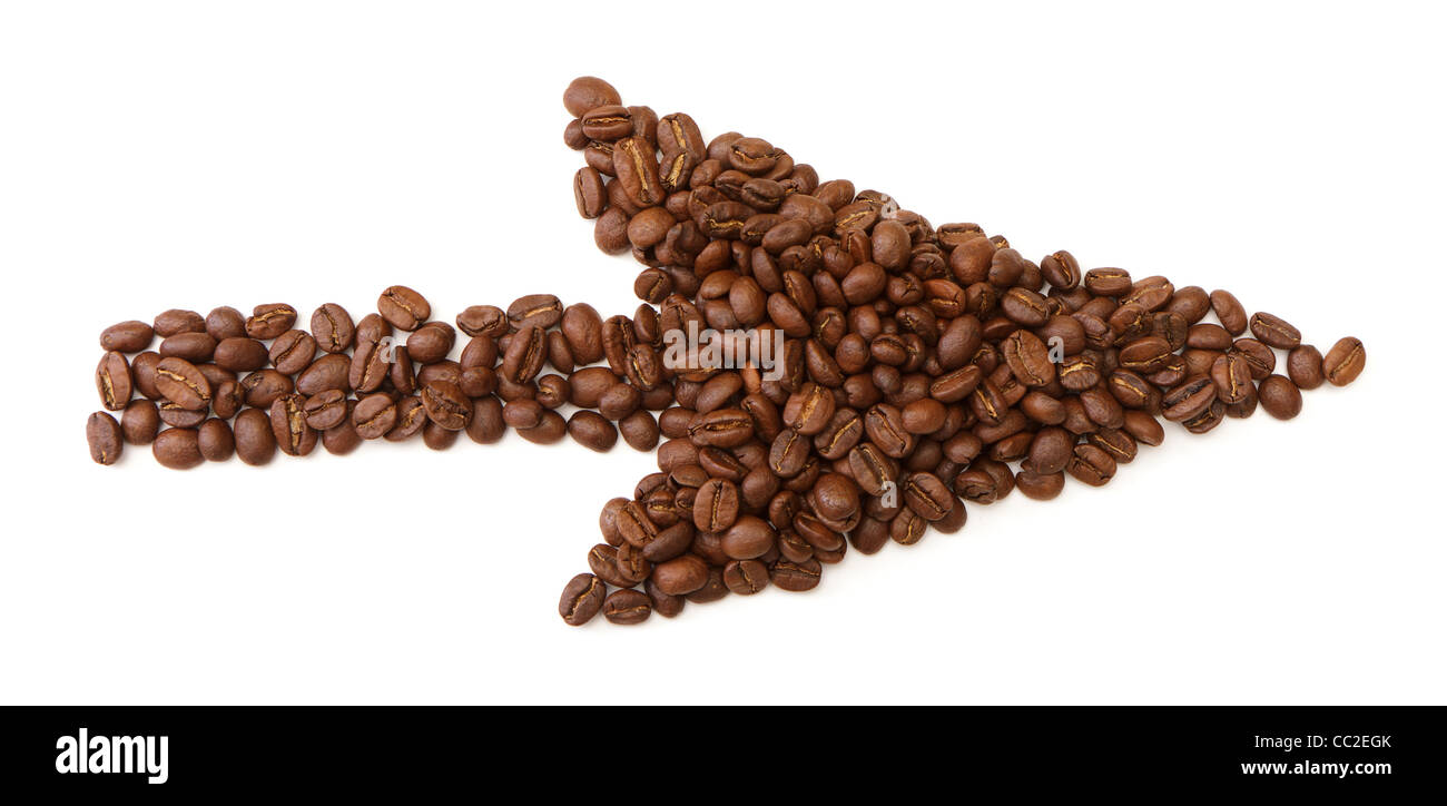 Arrow sign coffee beans hi-res stock photography and images - Alamy