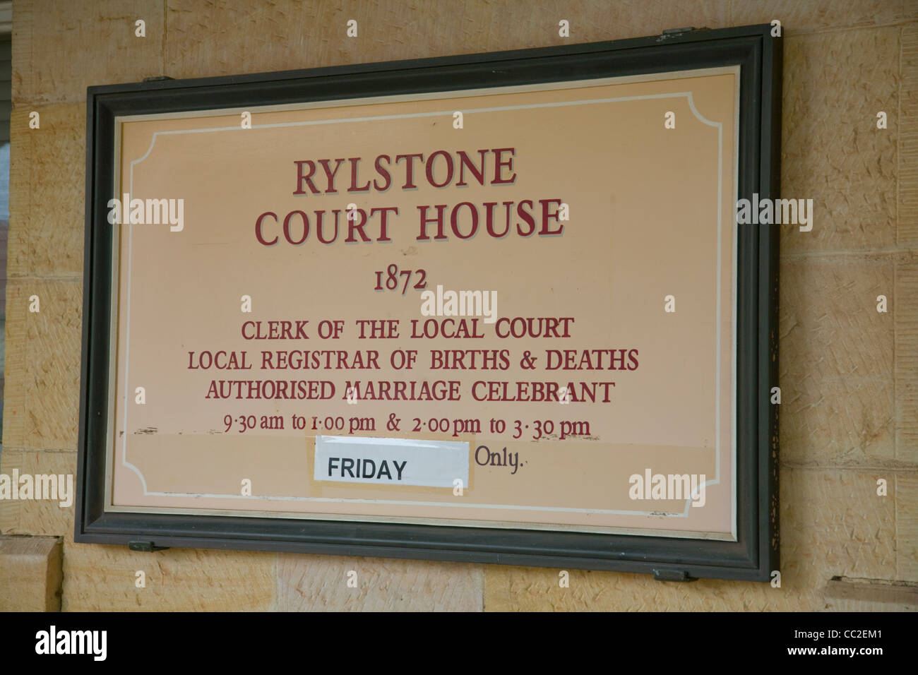 rylstone court house building,new south wales,australia Stock Photo - Alamy