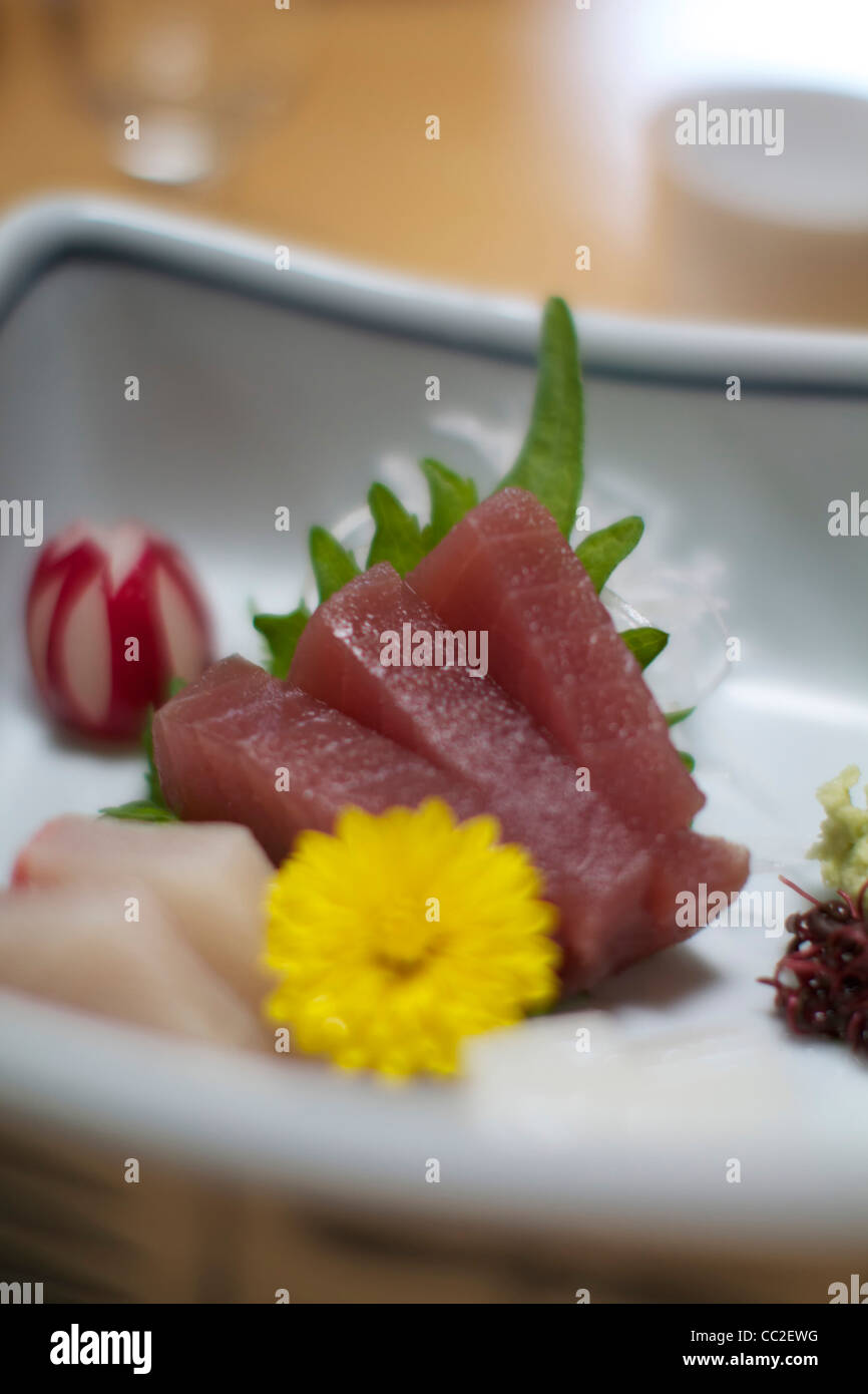 sashimi and flower Stock Photo - Alamy
