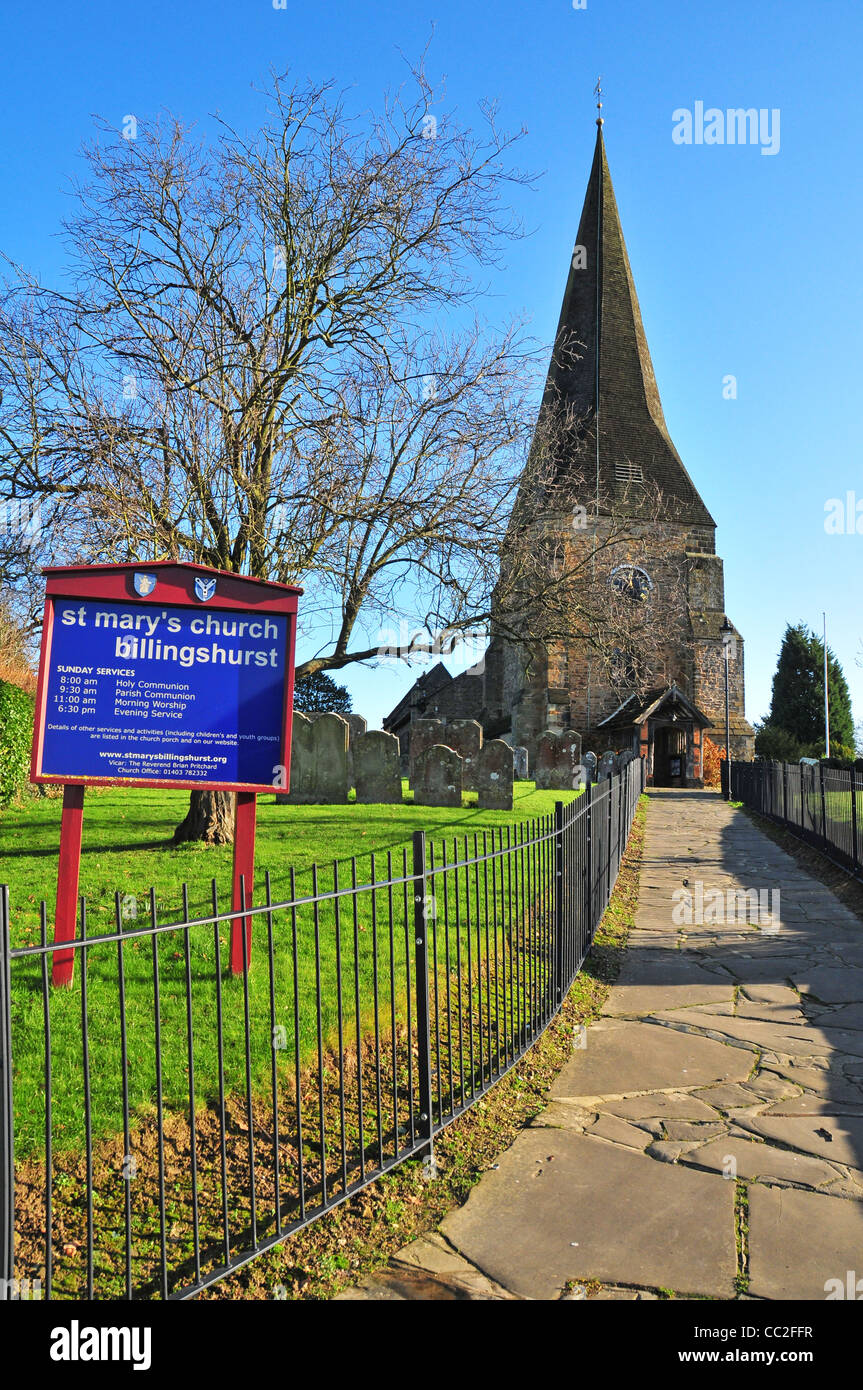 St Mary's Church, Billingshurst Stock Photo - Alamy