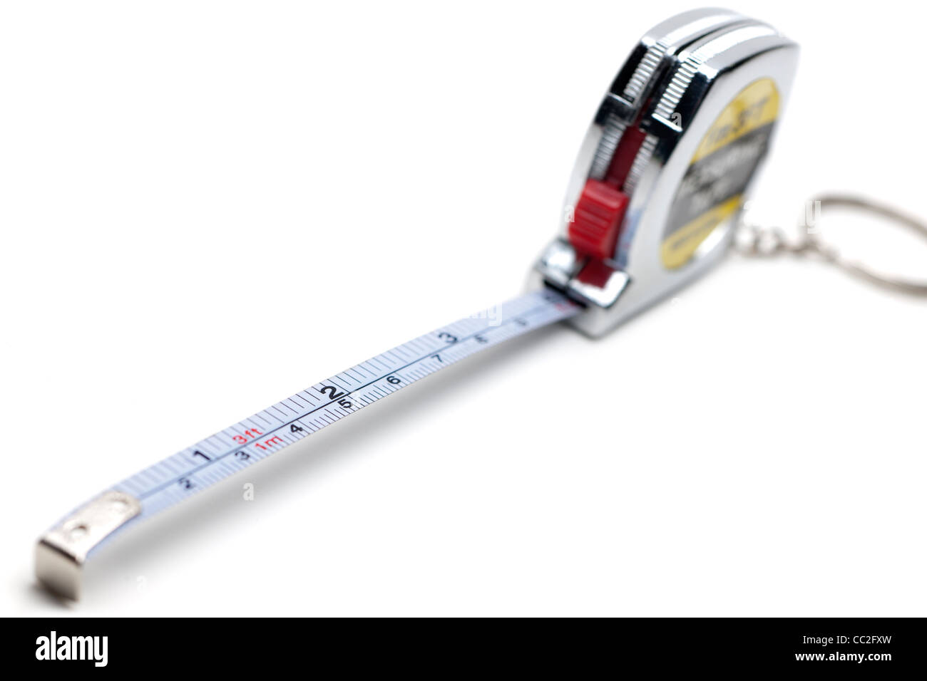 Extended metal tape measure Stock Photo - Alamy