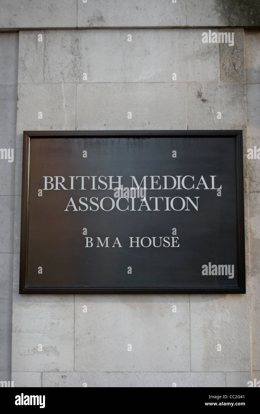 sign at the british medical association, bma, in tavistock square ...
