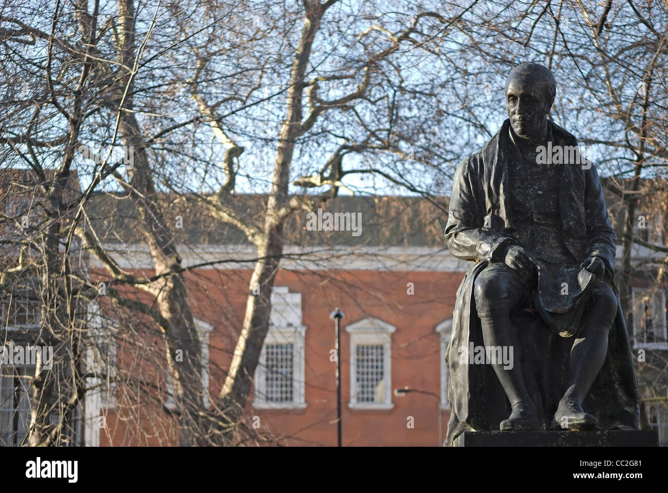 statue of political reformer john cartwright, in cartwright gardens ...
