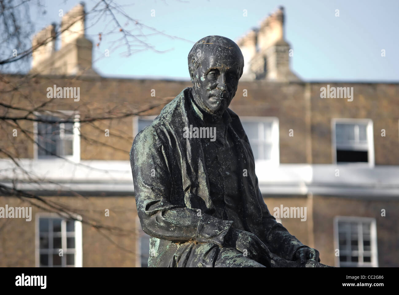 statue of political reformer john cartwright, in cartwright gardens ...