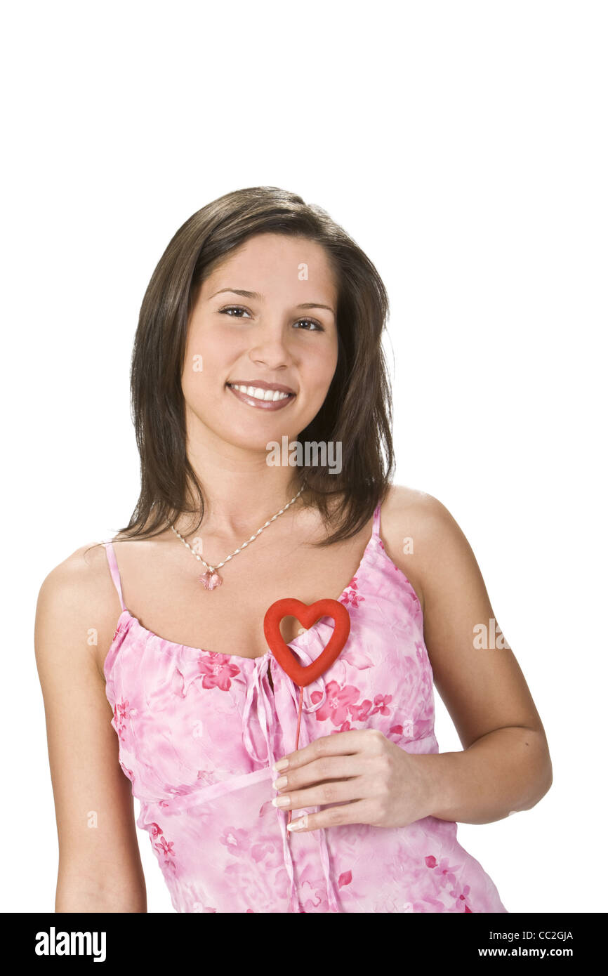 Teen girl heart necklace hi-res stock photography and images - Alamy