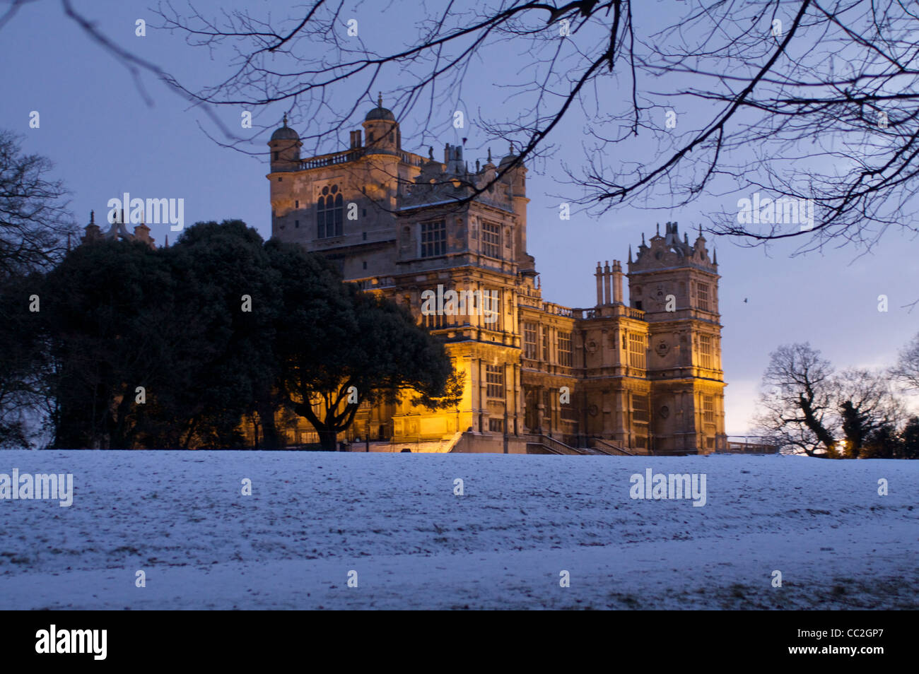 Wollaton hall nottingham snow hi-res stock photography and images - Alamy