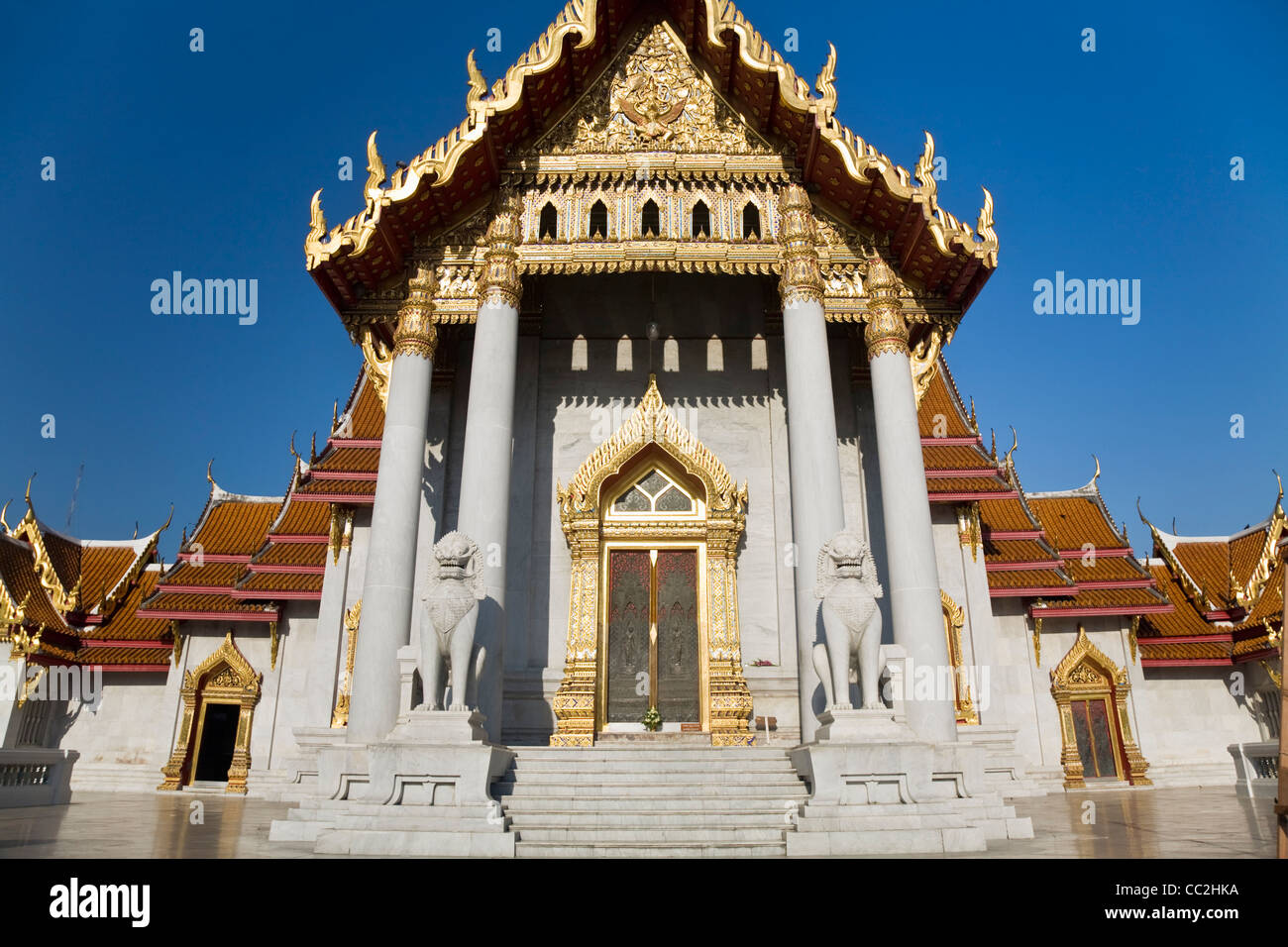 The Ubosot (Ordination Hall) at Wat Benchamabophit, also known as the ...