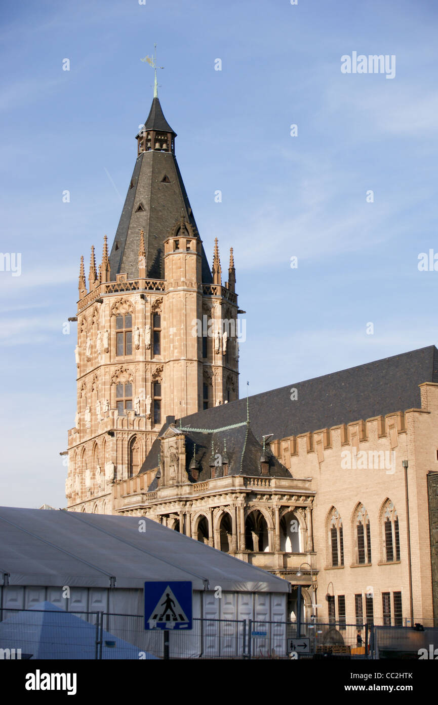 Cologne old city hall clock tower cologne hi-res stock photography and ...