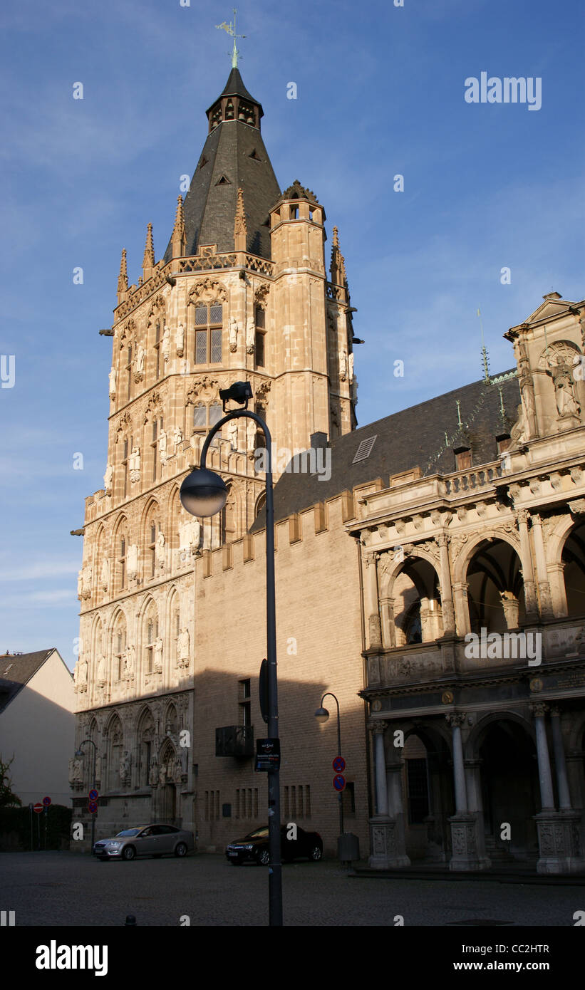 Cologne old city hall clock tower cologne hi-res stock photography and ...