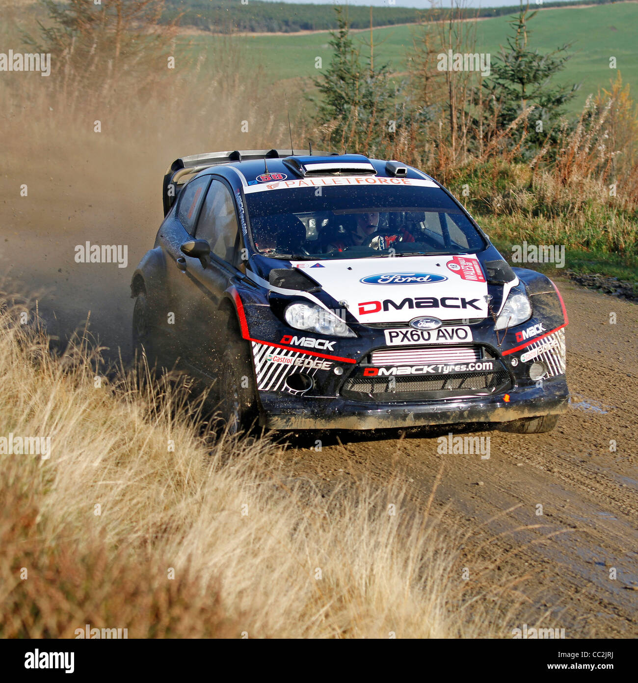 A Ford rally car speeds towards me Stock Photo - Alamy