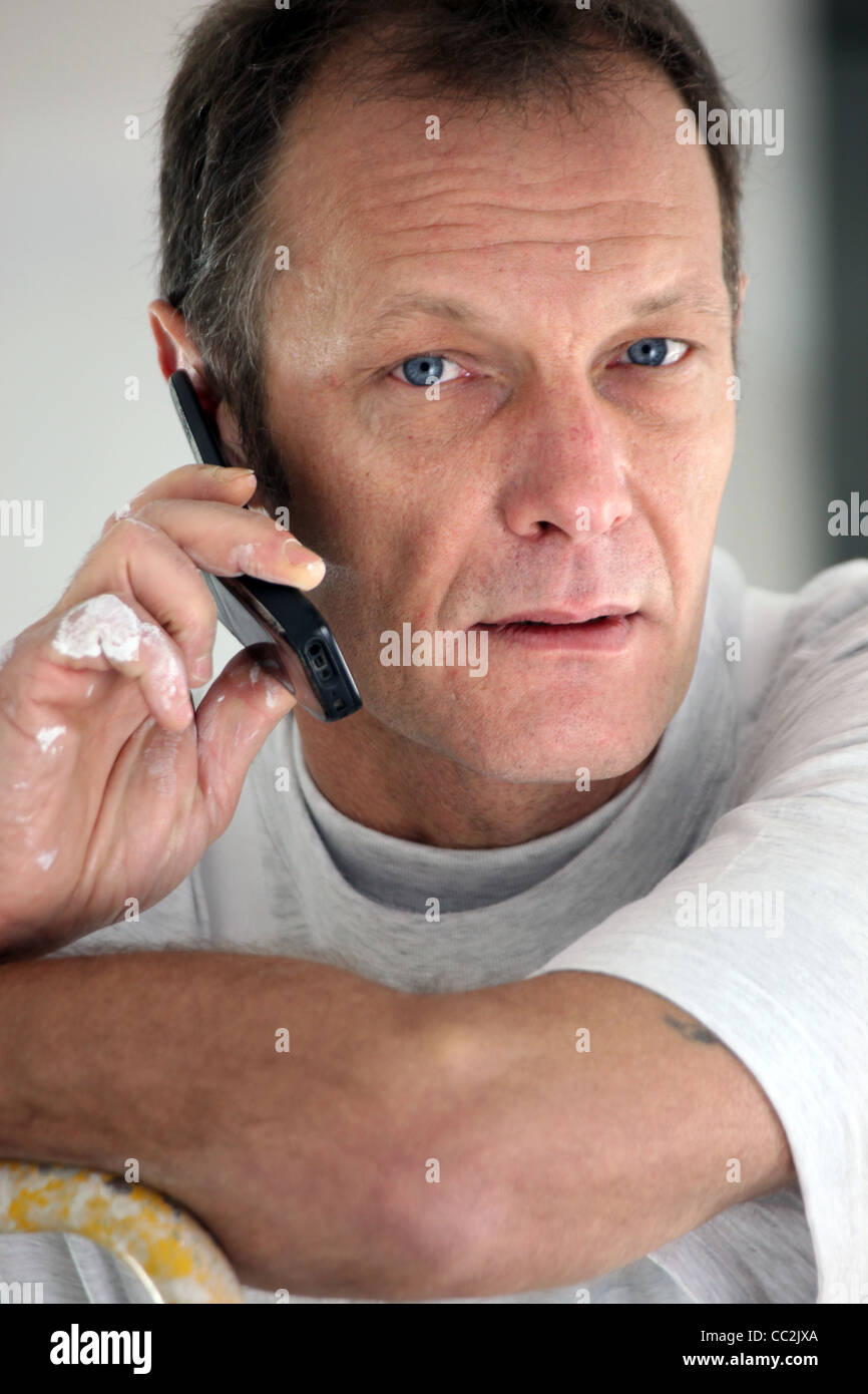 Portrait mature painter making hi-res stock photography and images - Alamy