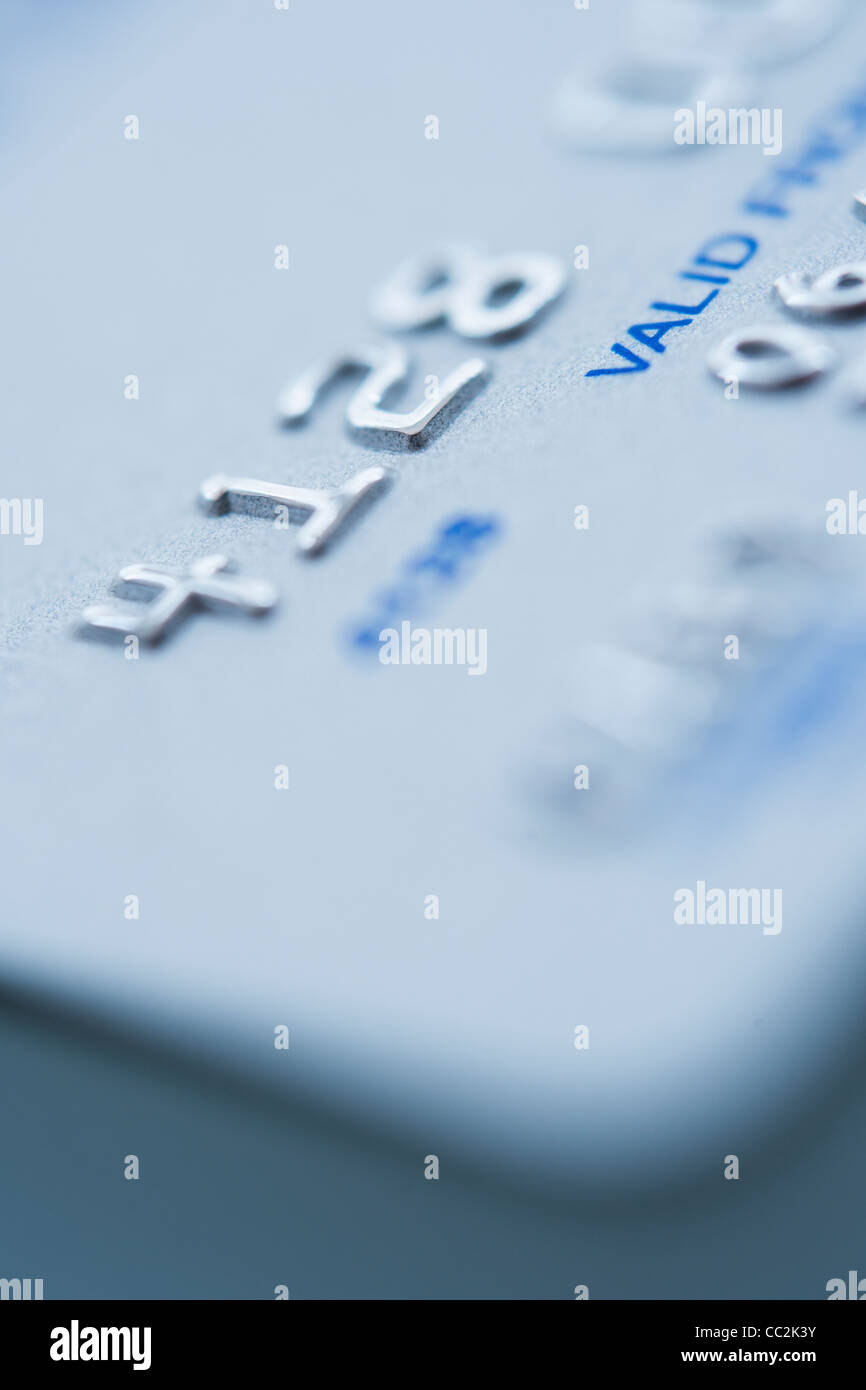 Detail of credit card, studio shot Stock Photo - Alamy
