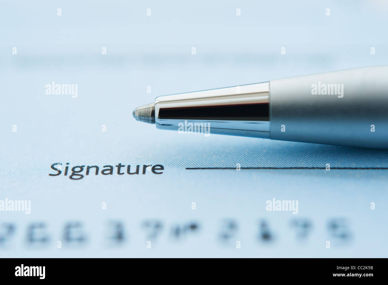 Pen signature nobody hi-res stock photography and images - Alamy
