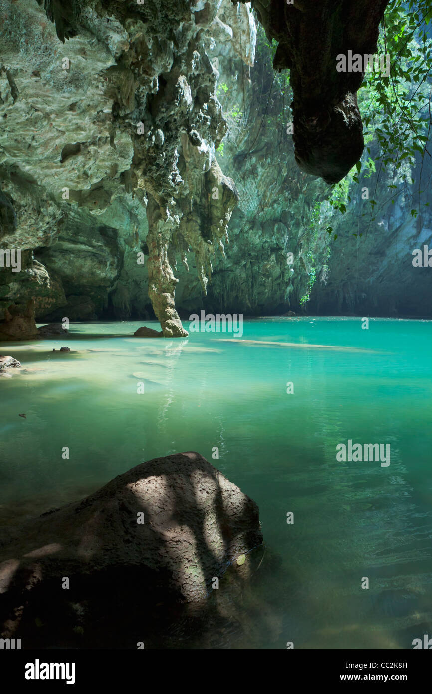 Sa phra nang (holy princess pool), a hidden lagoon in Laem phra nang ...