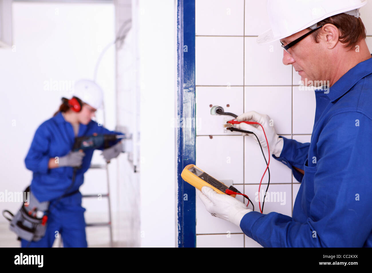 Electricians tools wiring hi-res stock photography and images - Alamy