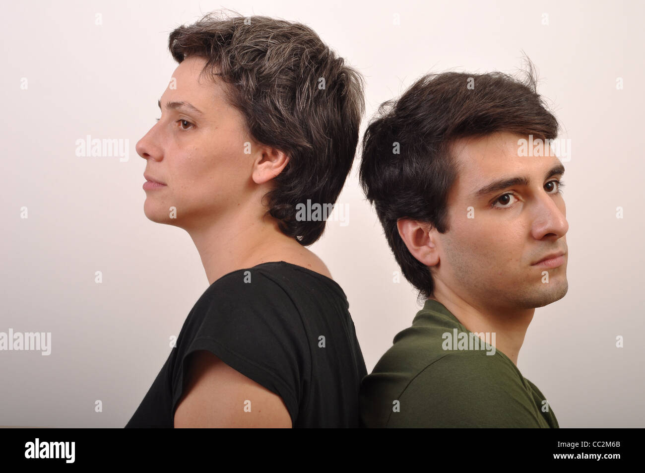 Sister and brother problems Stock Photo - Alamy