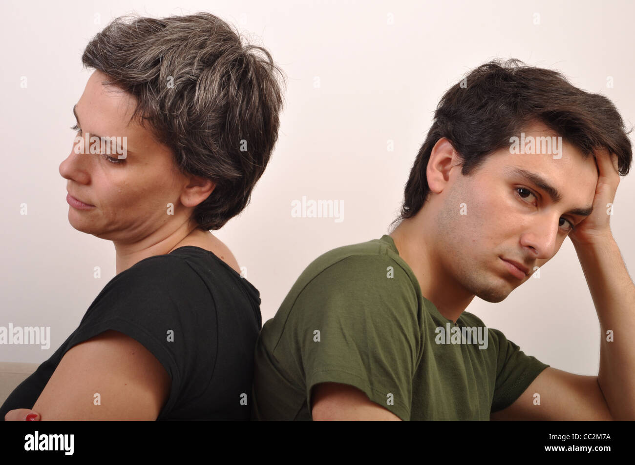 Sister and brother problems Stock Photo - Alamy