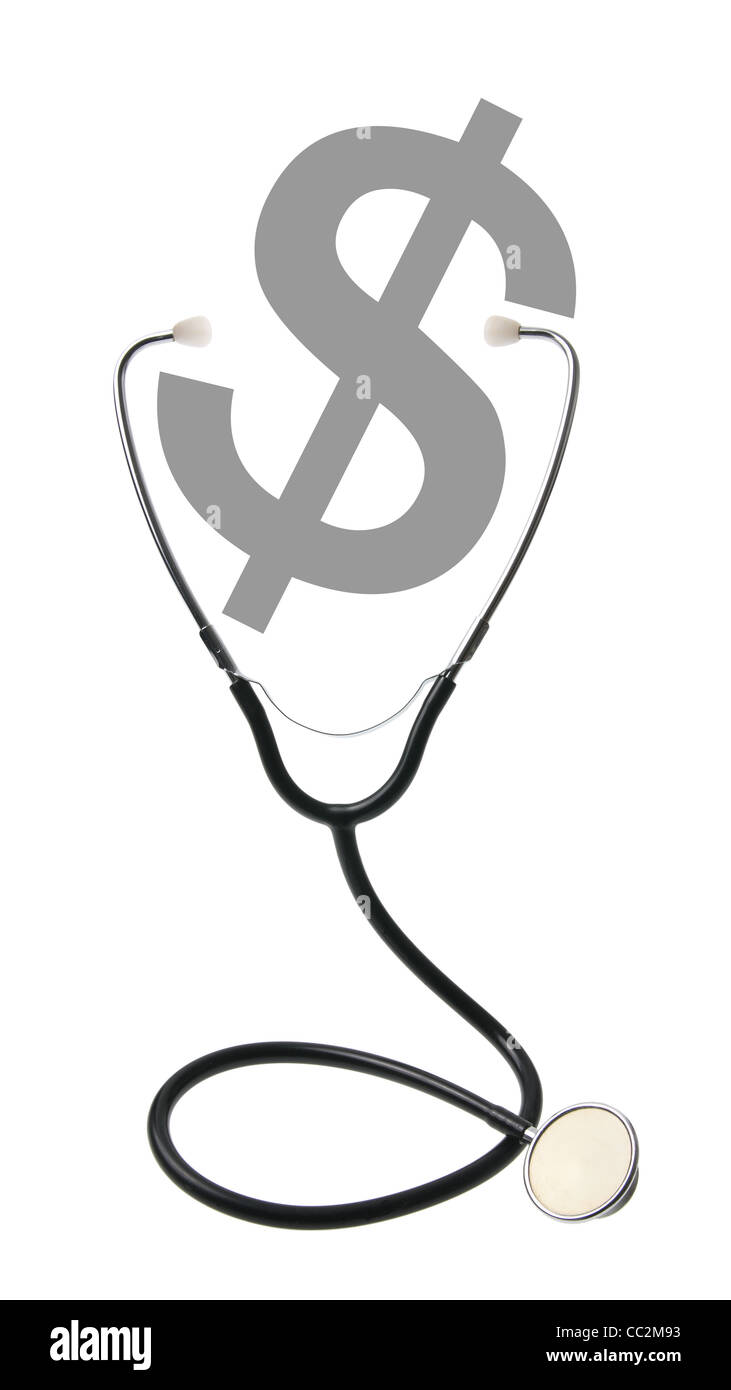 Stethoscope with Dollar Sign Stock Photo - Alamy