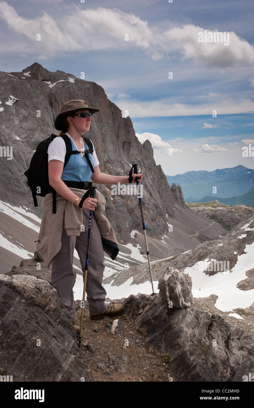 Cantabrian mountains walker hi-res stock photography and images - Alamy