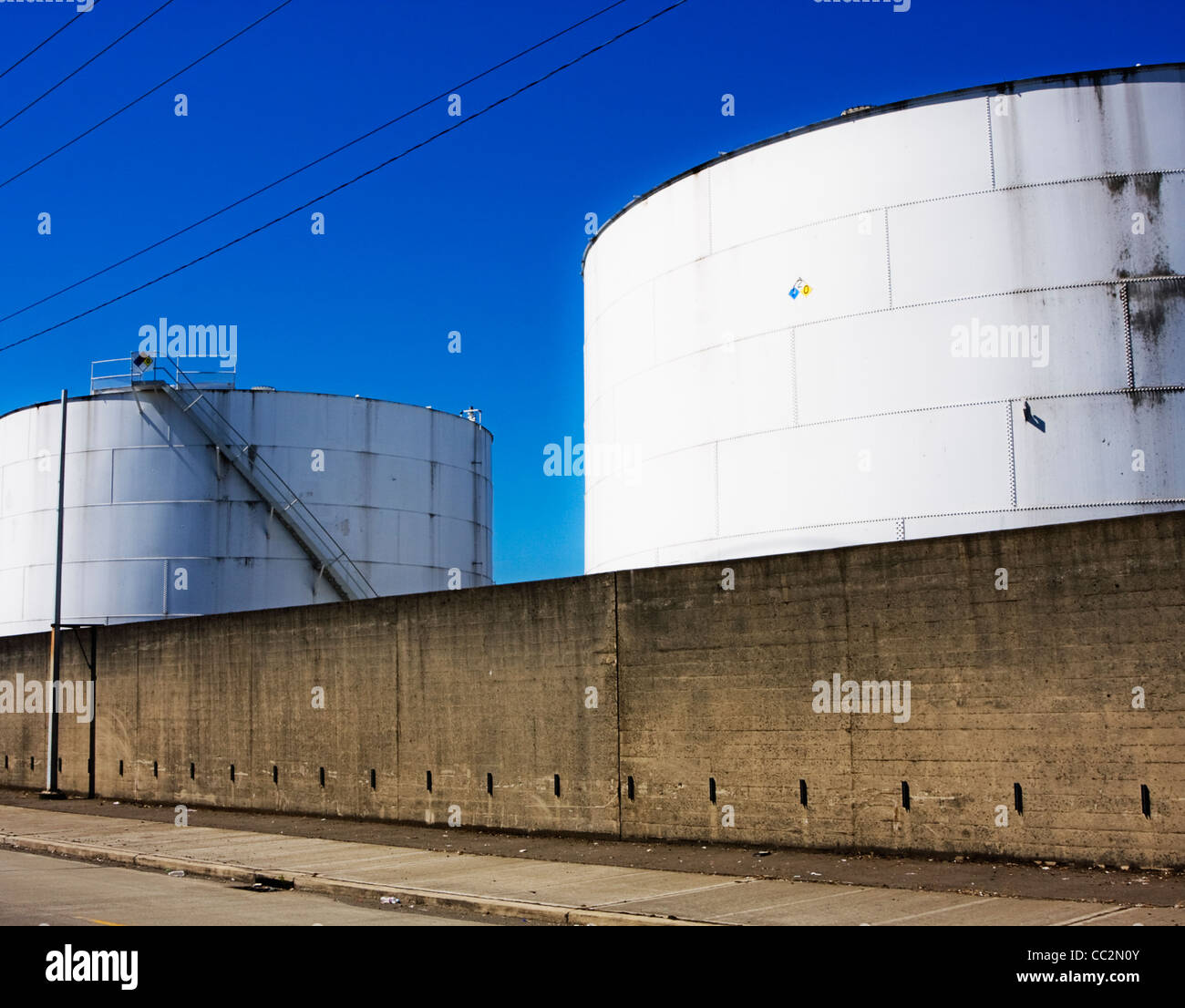 petroleum storage tanks Stock Photo - Alamy