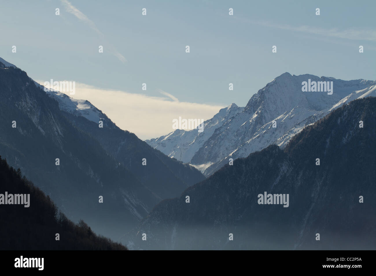 Simple snow mountain, france Stock Photo - Alamy