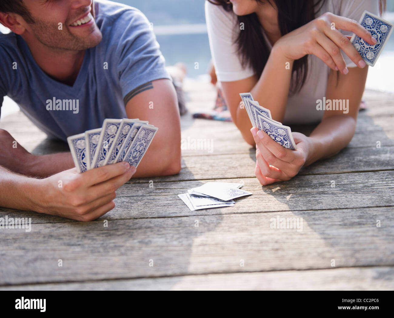 Two men playing cards on hi-res stock photography and images - Alamy