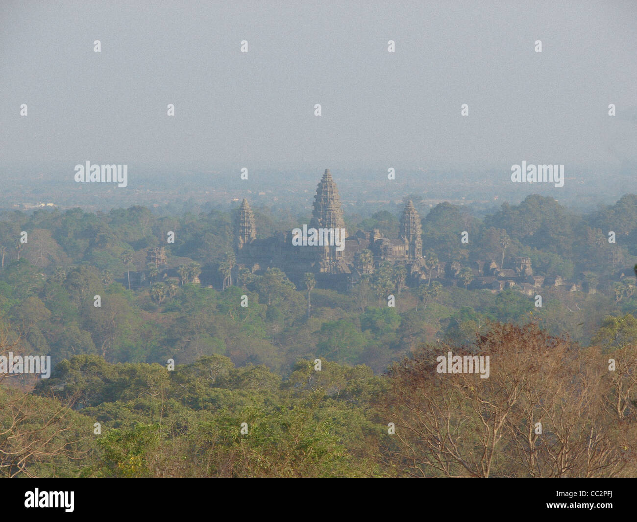 A view of the main Angkor temple, Angkor wat in Cambodia Stock Photo ...