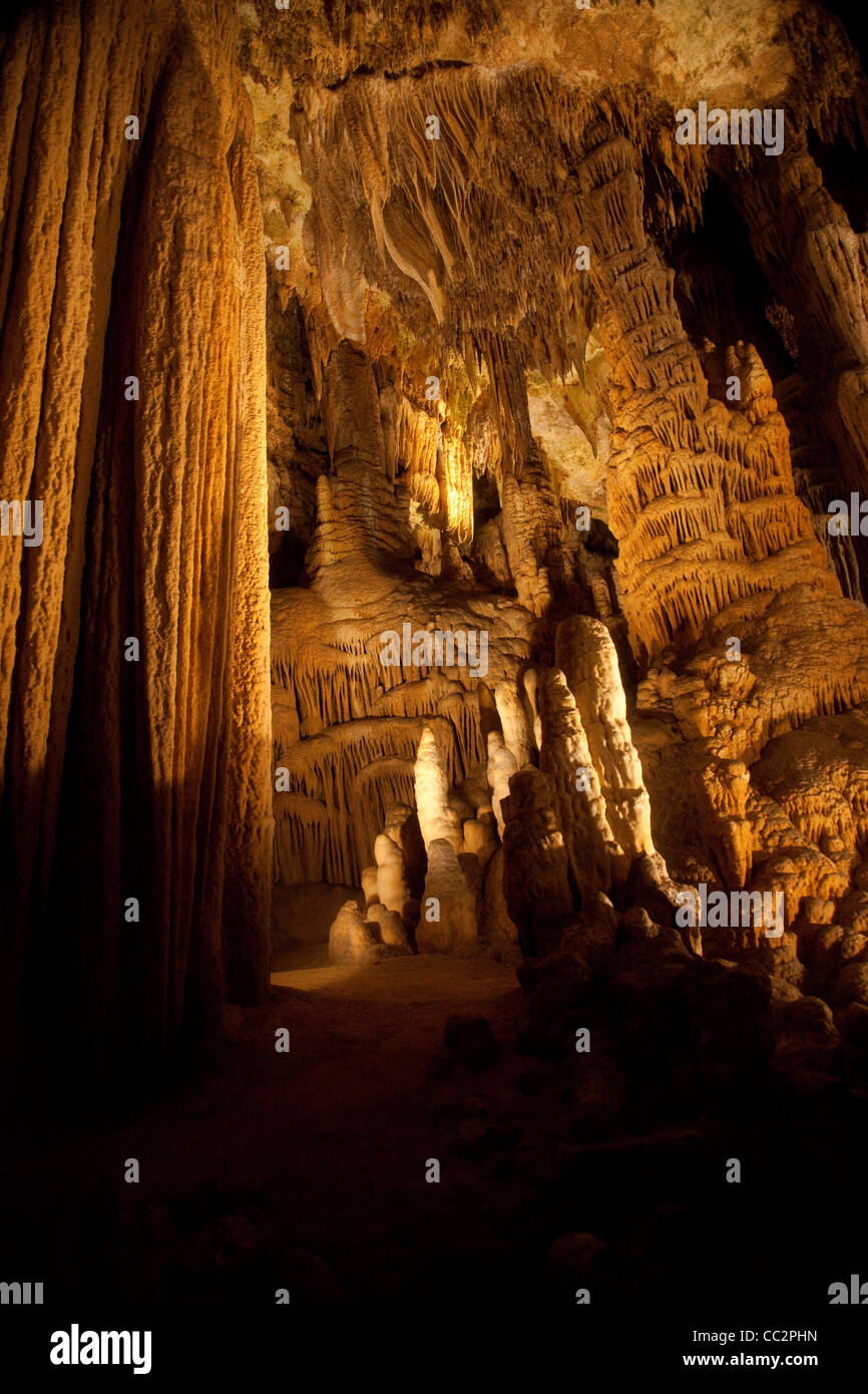 A cave with Stalagmites and stalactites Stock Photo - Alamy
