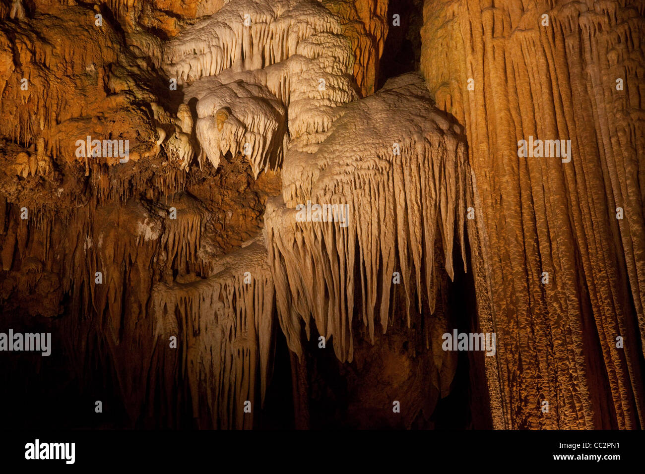 A cave with Stalagmites and stalactites Stock Photo - Alamy