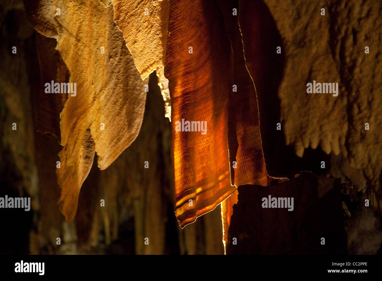 A cave with Stalagmites and stalactites Stock Photo - Alamy