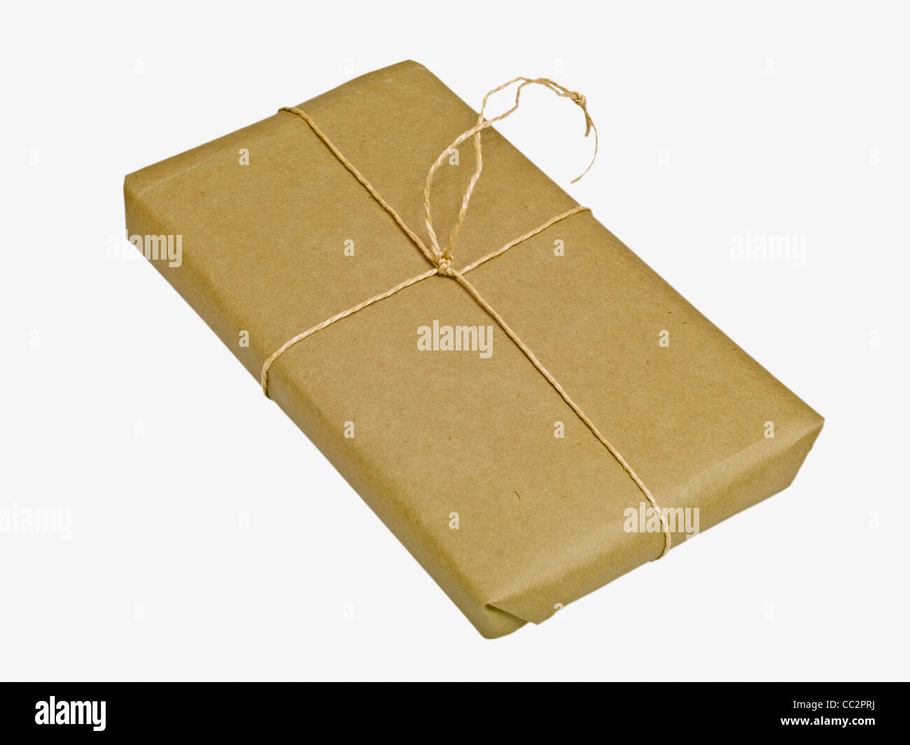 Detail photo of a parcel Stock Photo - Alamy