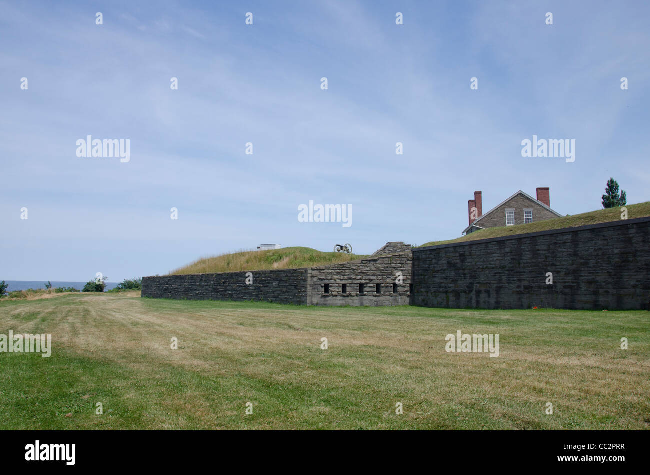 New York State, Oswego. Fort Ontario State Historic Park Stock Photo ...
