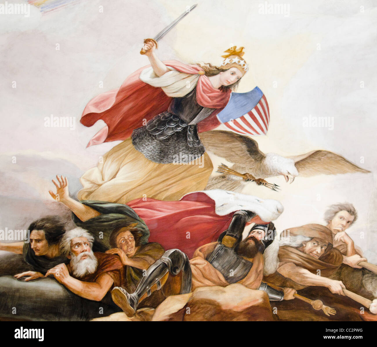 Washington dc capitol fresco hi-res stock photography and images - Alamy