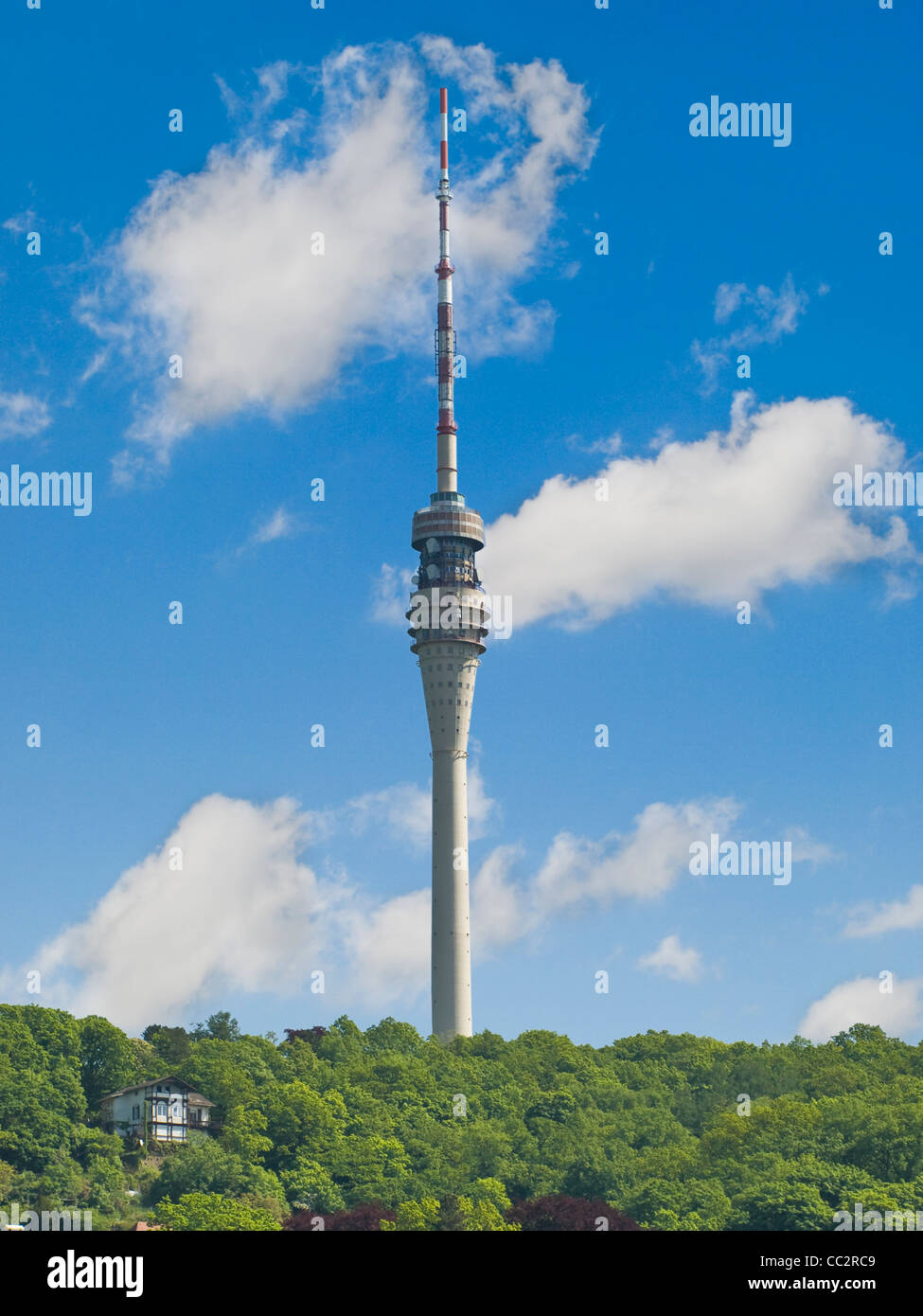 from 1963 to 1969 build television tower, 252 meters high, Dresden ...