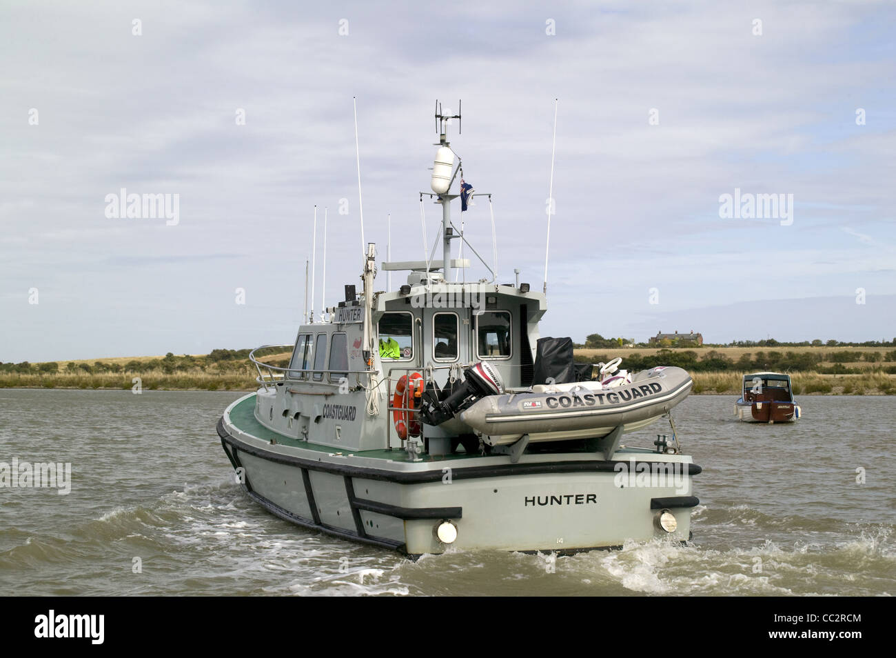 coast guard boat hunter hamford water Walton Backwaters, Essex, England ...