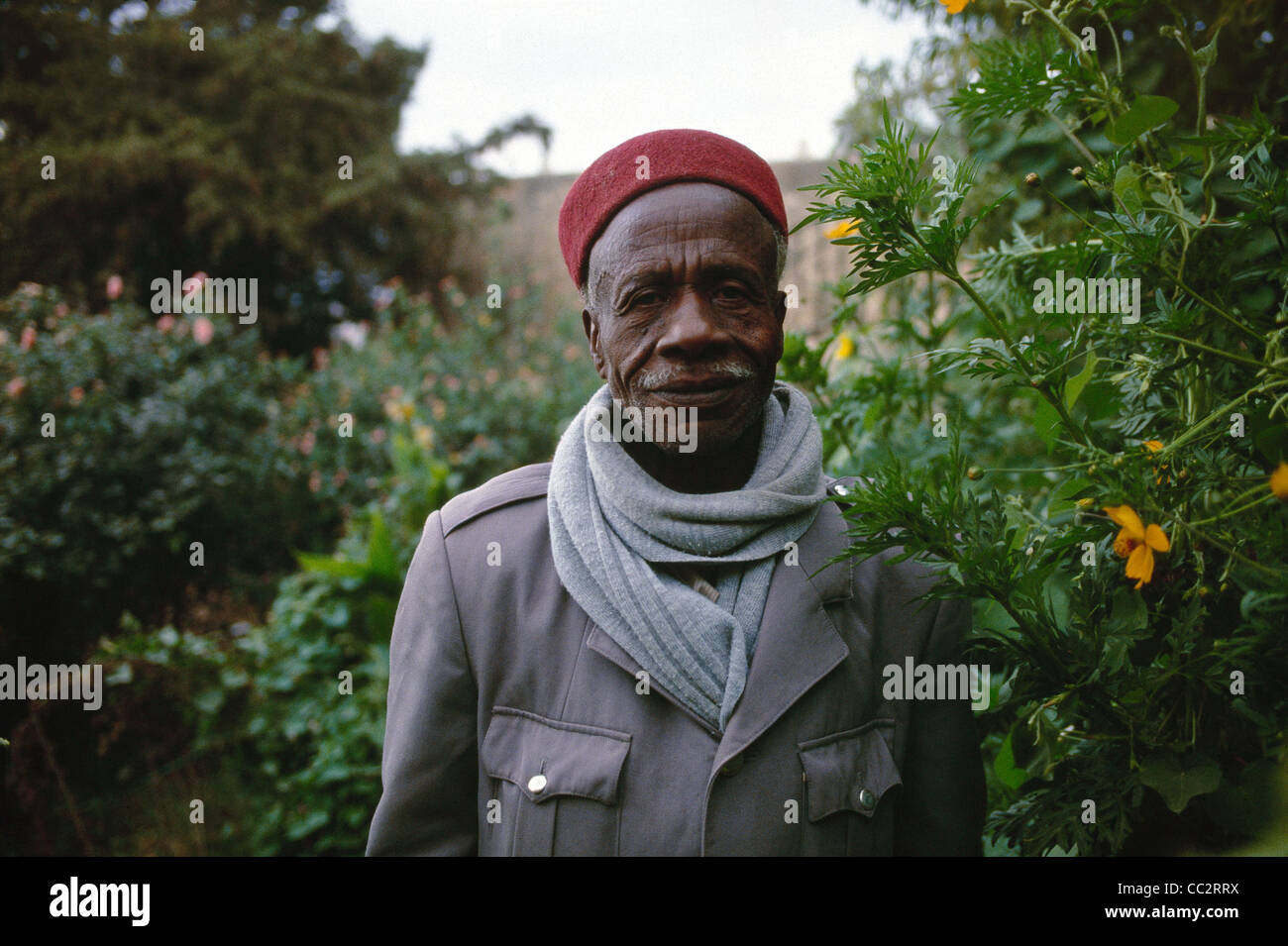 A portrait of a Libyan man in the Cyrenica region of the country, on ...