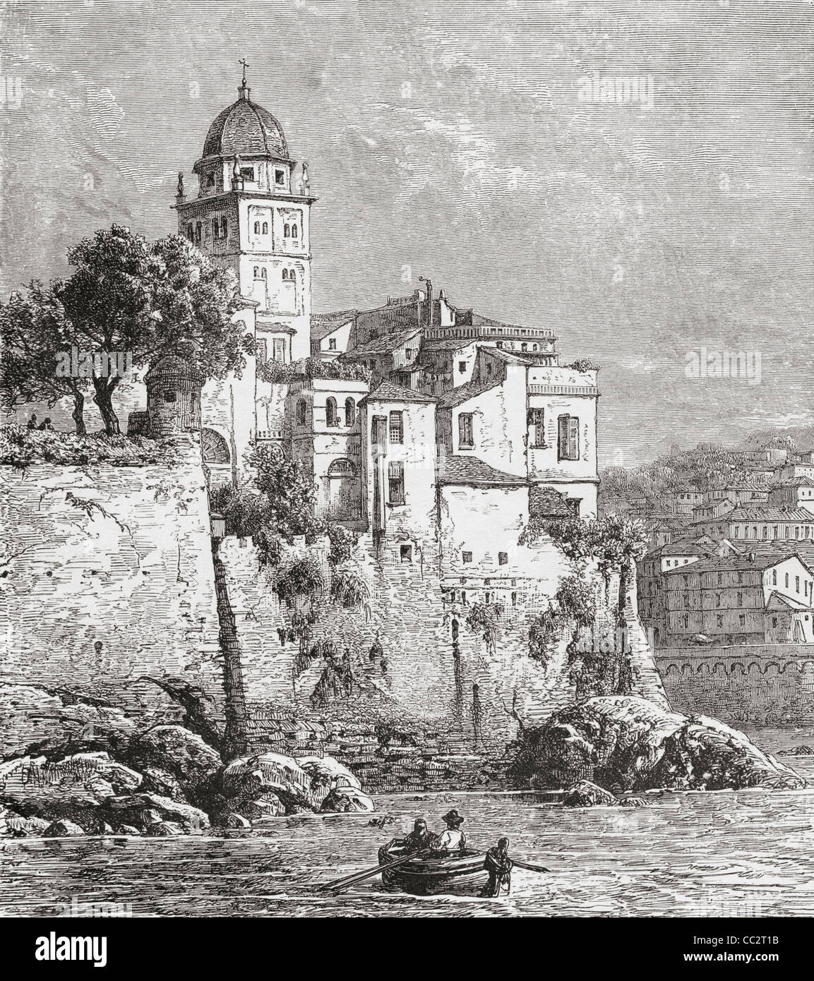 The Arsenal at Genoa, Northern Italy in the late 19th century. From ...