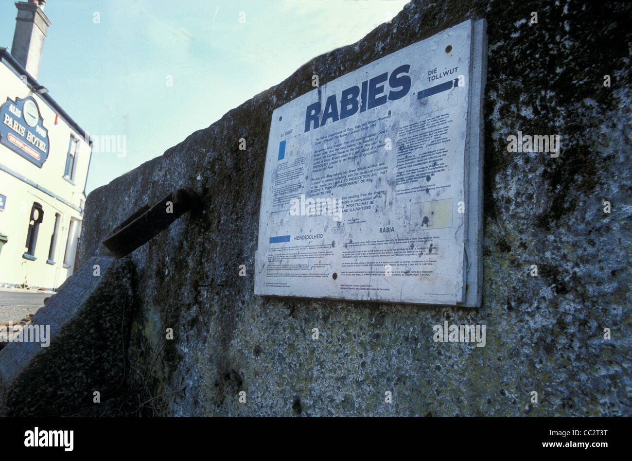 Rabies warning sign hi-res stock photography and images - Alamy