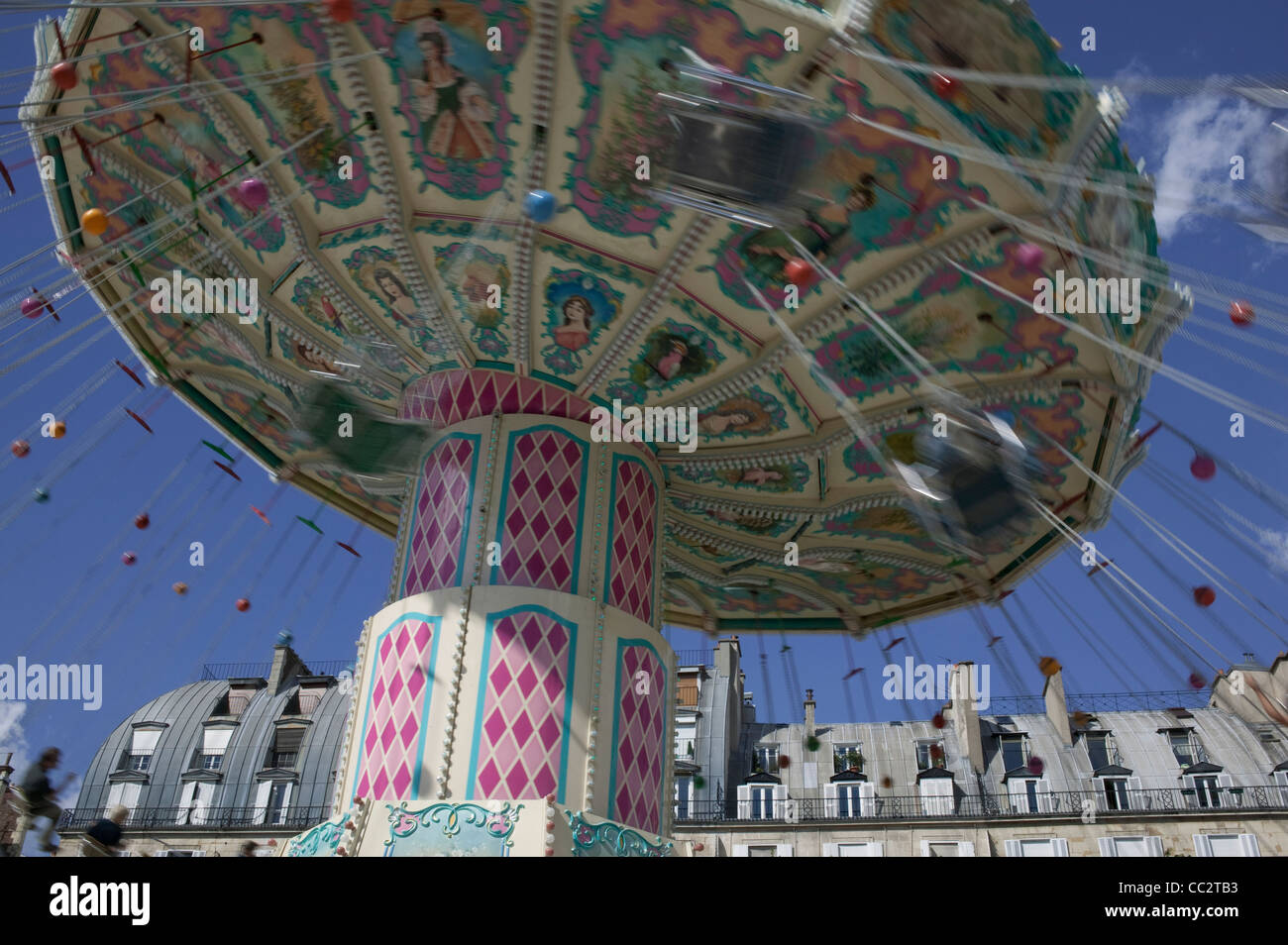 Flying chairs, Paris, France Stock Photo - Alamy