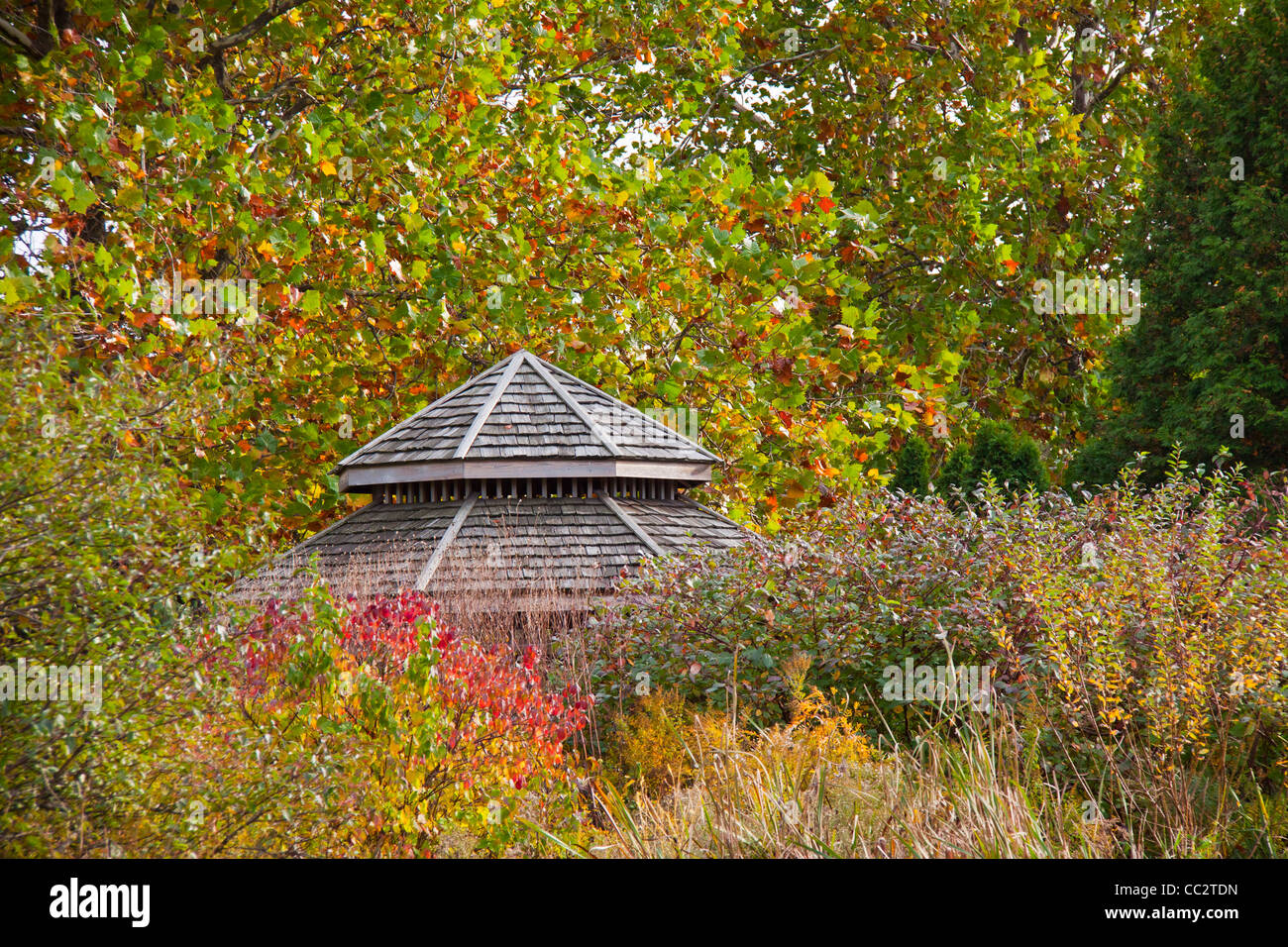Wooden kiosk hi-res stock photography and images - Alamy