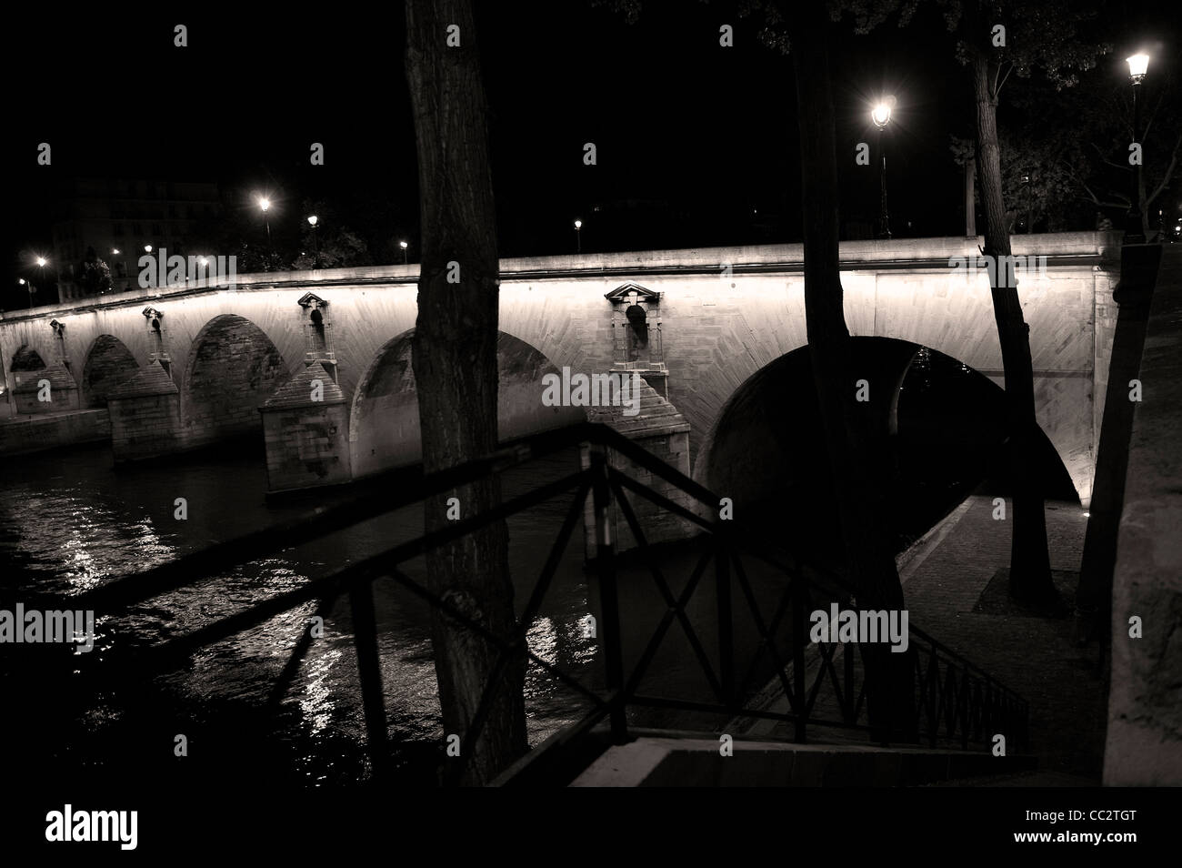Pont Marie at night, Paris, France Stock Photo - Alamy
