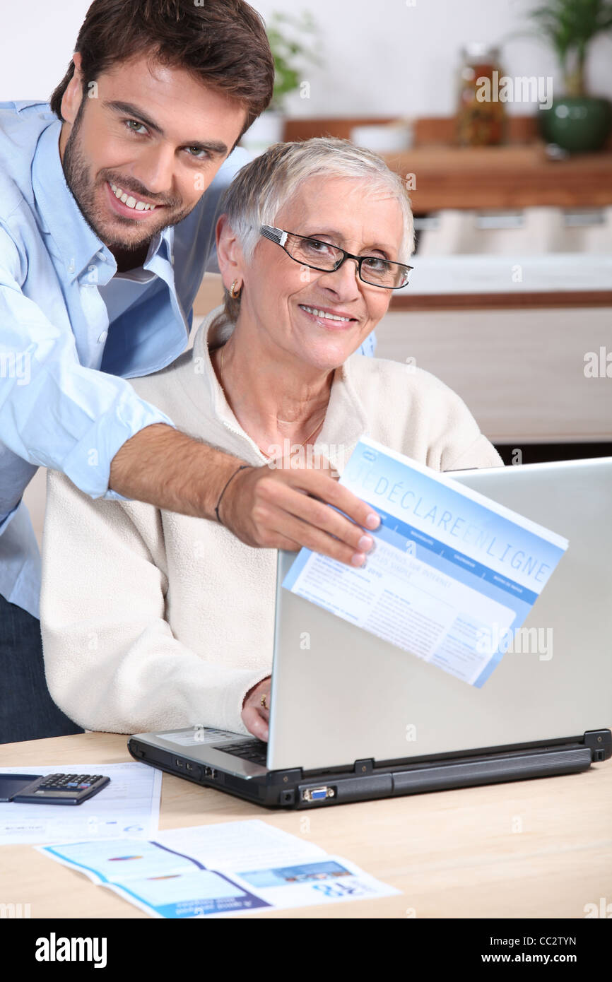 Happy learning at home Stock Photo - Alamy
