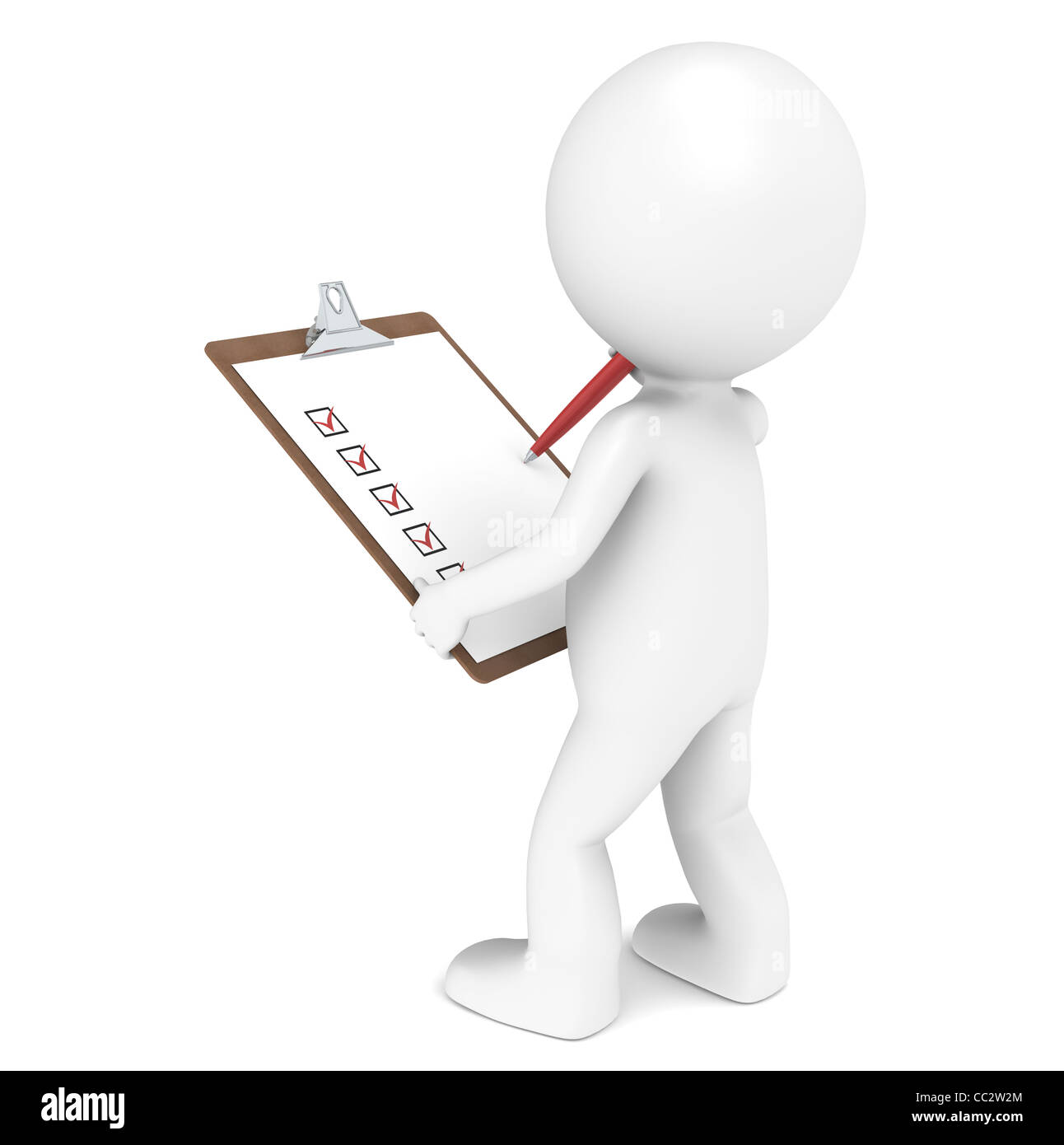 Check List 3d Little Human High Resolution Stock Photography and Images ...