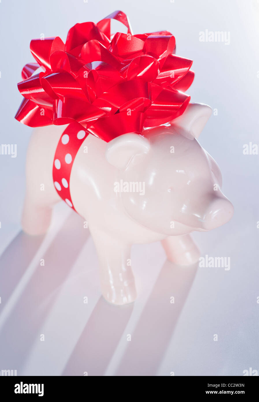 Pig red ribbon hi-res stock photography and images - Alamy