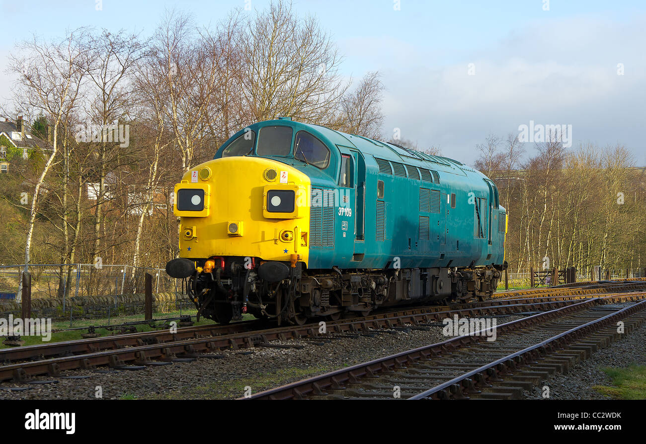 Br class 37 diesel locomotive hi-res stock photography and images - Alamy