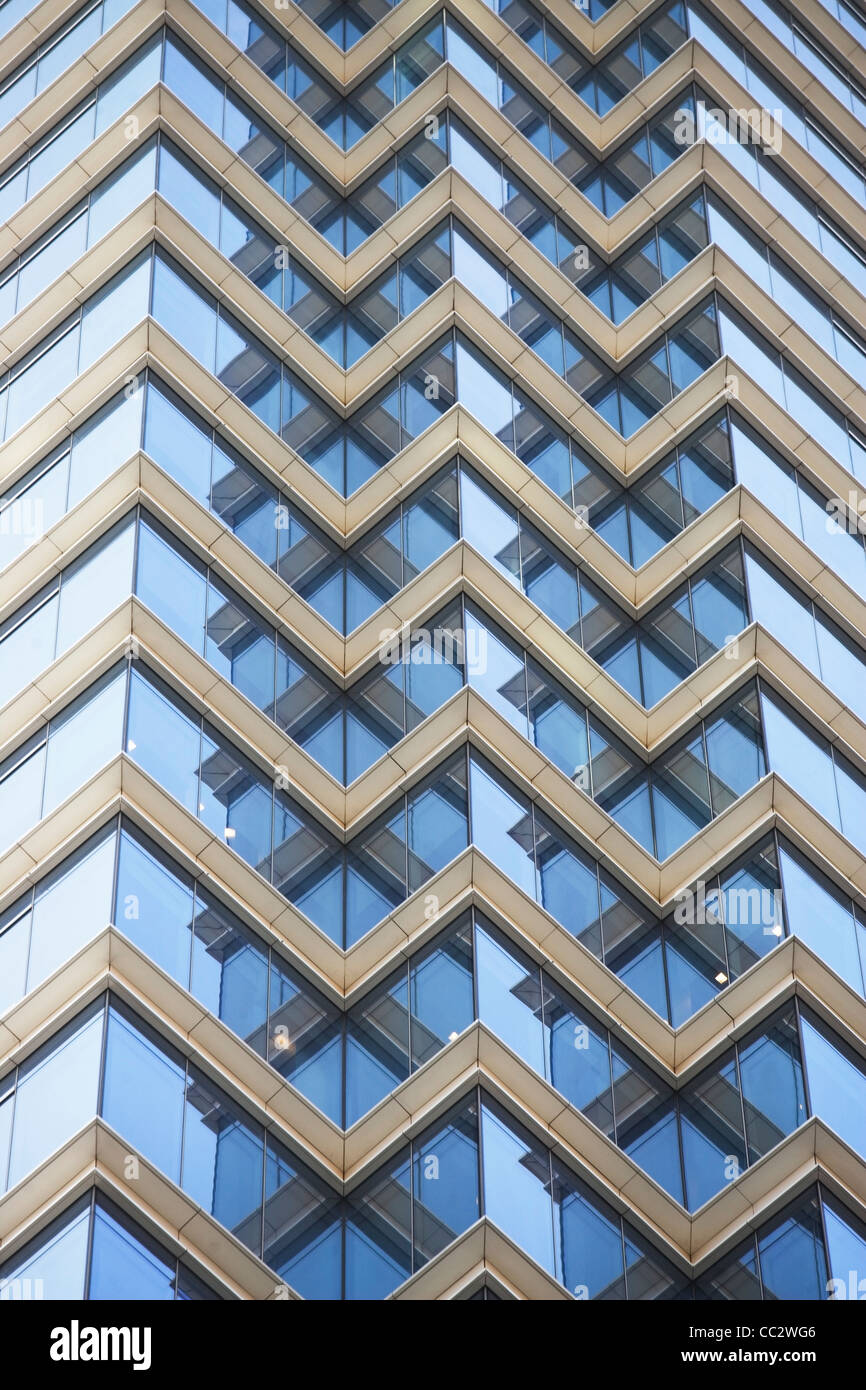 USA, New York City, Low angle view of modern office block Stock Photo ...